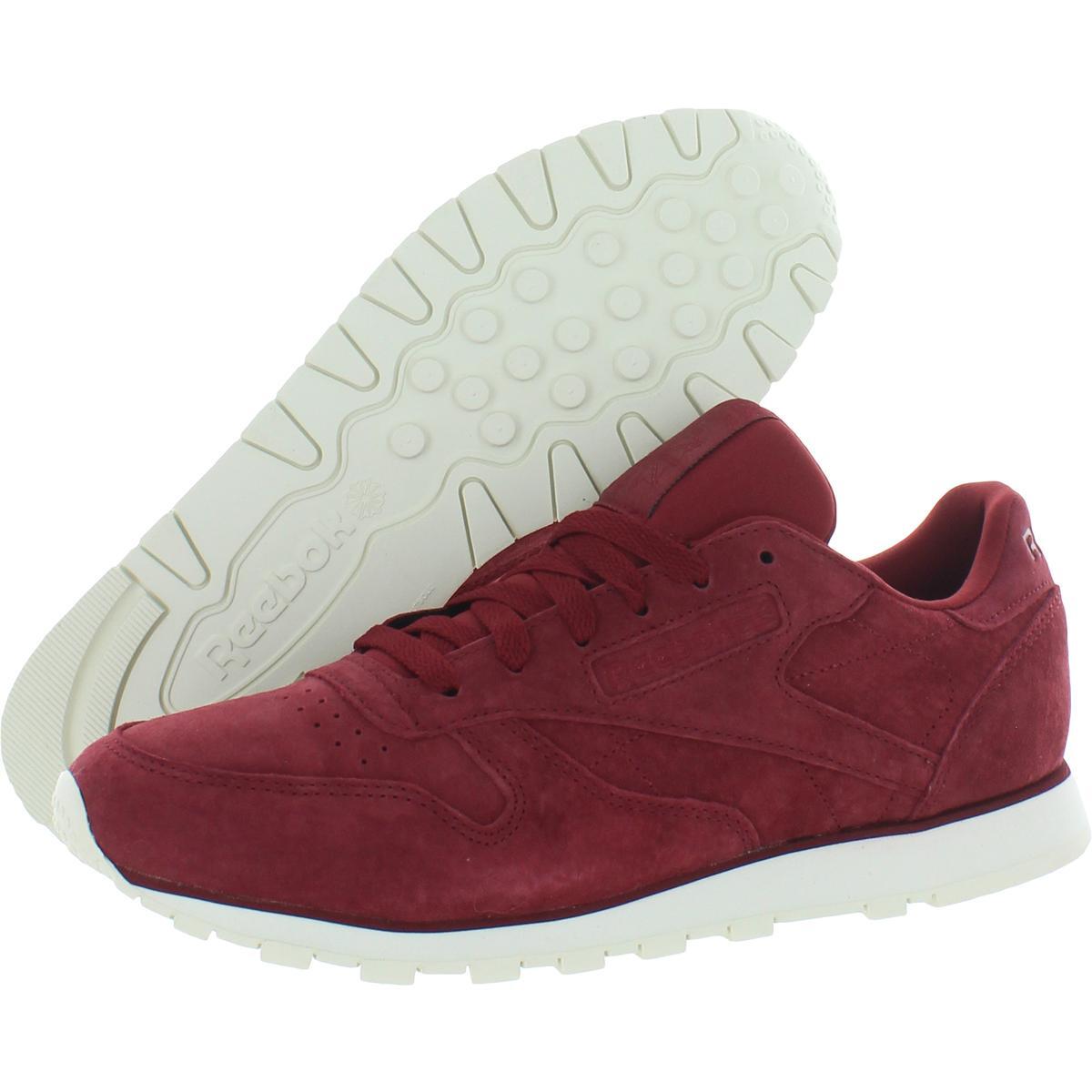 Reebok Womens Classic Red Nubuck Running Shoes Sneakers 5 Medium (B,M ...