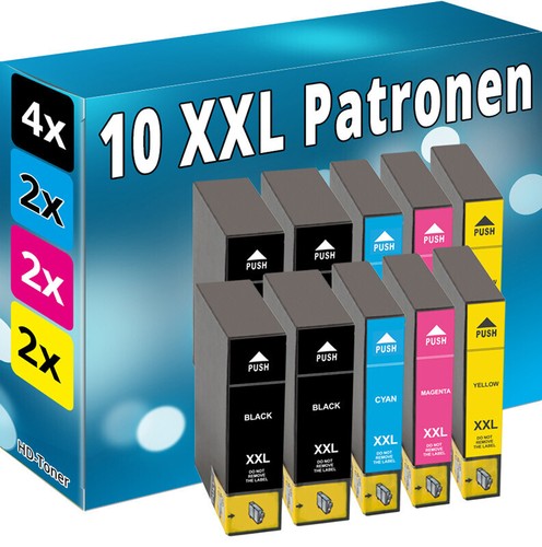 10 Cartouches D'Encre Pour Epson 35XL WORKFORCE WF4720DWF WF4725DWF ...