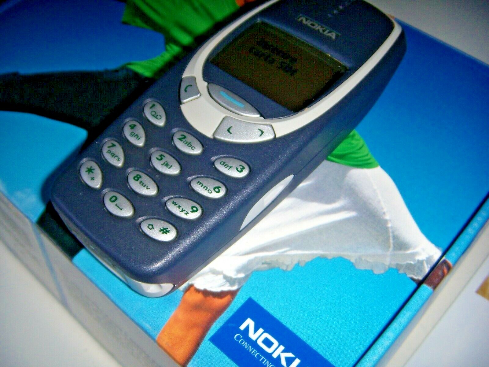 NOKIA 3310 BLUE EDITION 2000 UNICO ORIGINALE +SCATOLA ACCESSORI ...