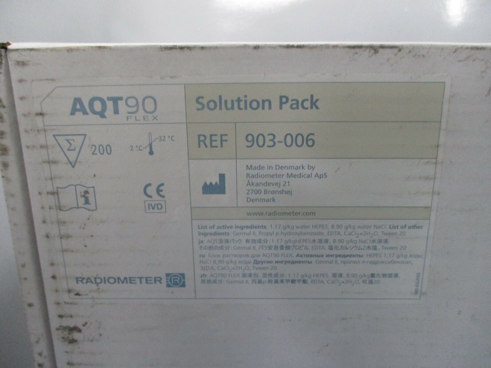 RADIOMETER AQT90 FLEX Immunoassay Analyzer &AQT90 FLEX SOLUTION PACK ...