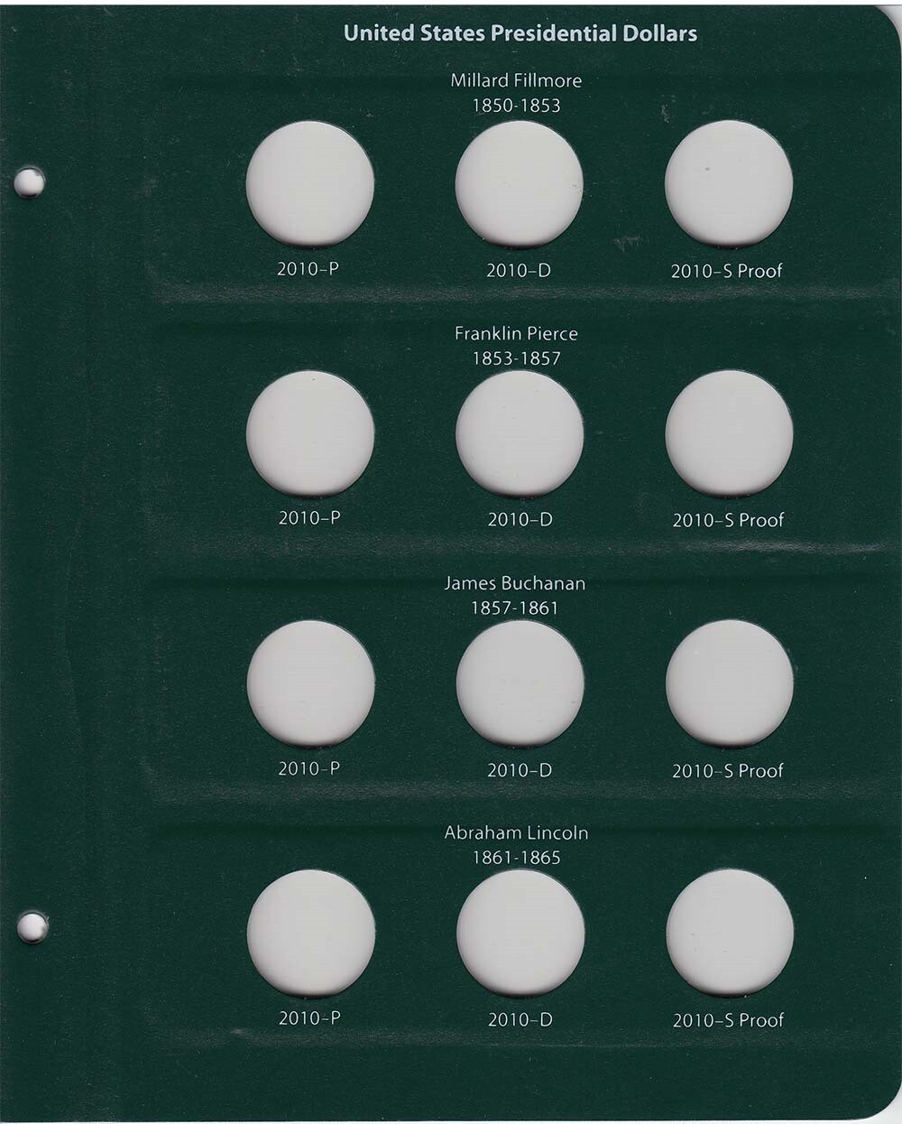 Intercept Shield Coin Album For US Presidential Dollars w/Proofs + Free ...