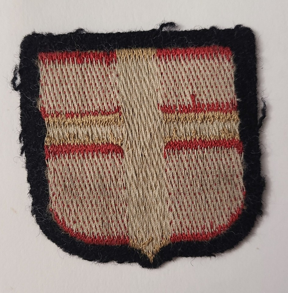 ORIGINAL WW2 DANISH VOLUNTEER ARM SHIELD ELITE INSIGNIA | eBay