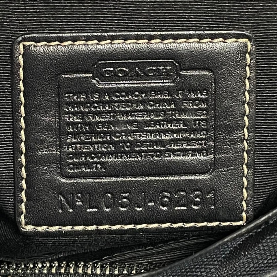 COACH Mini Boston Bag Legacy 6231 Black Turn Lock with Charm Designer ...