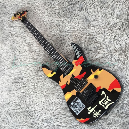 Black George Lynch Kamikaze Electric Guitar SH Pickups Black Hardware ...