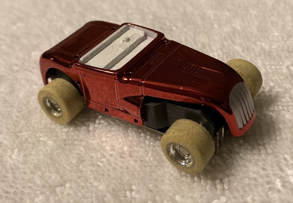TJET DASH HOD ROD ROADSTER BODY ON AW CHASSIS AURORA TJET TYPE HO SLOT ...