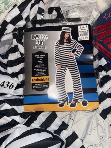 H4) Adult Lady Lawless Prisoner NIP Costume Costume #567 HaLLoWeeN | eBay