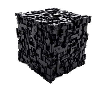 Replica Borg Cube First Contact Star Trek 3D Printed Display Collectors ...