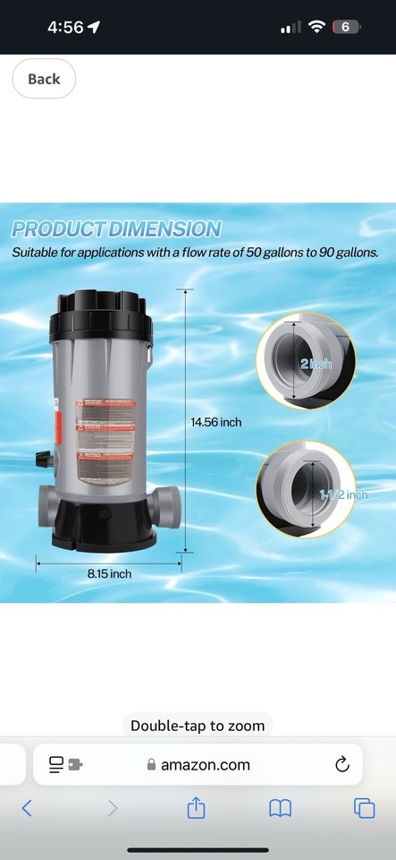 CL200 in-line Automatic Pool Chlorinator Compatible with Hayward ...