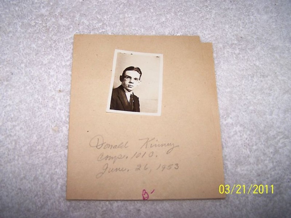 1953 Handwritten Composition Universal Military Training Donald Kinney ...