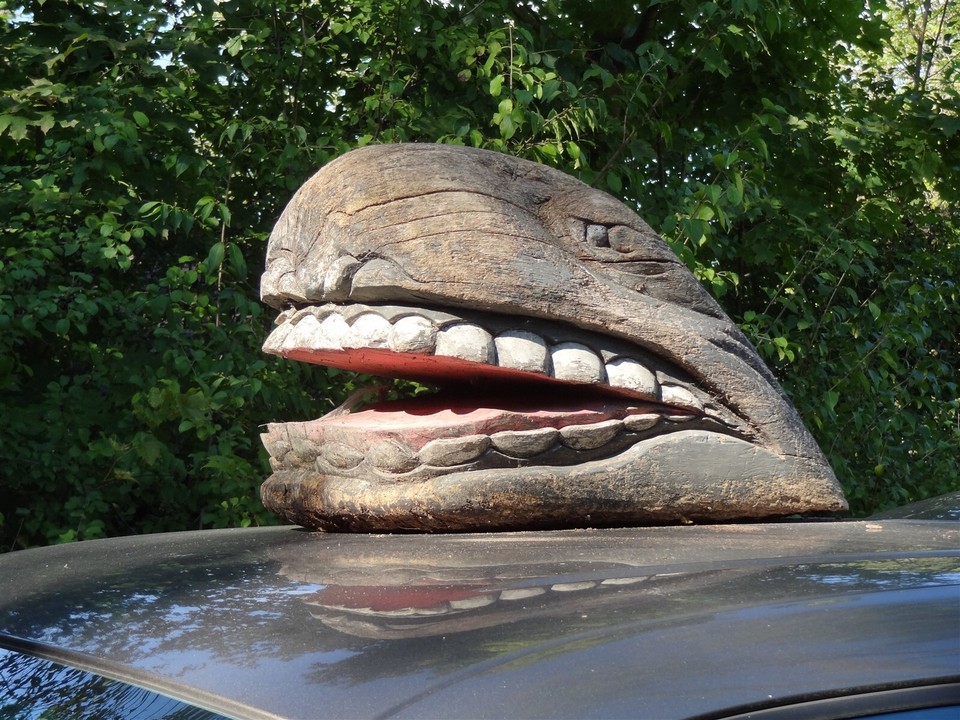 Vintage Hand Carved Rotting Wood Whale Head... RFK Jr. | eBay