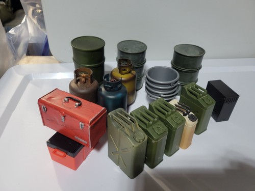 1:6 12" GI Joe gas canister, gas can and barrel lot | eBay