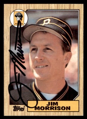 1987 Topps Baseball #237 Jim Morrison Signed Autograph (no COA) *f1 | eBay