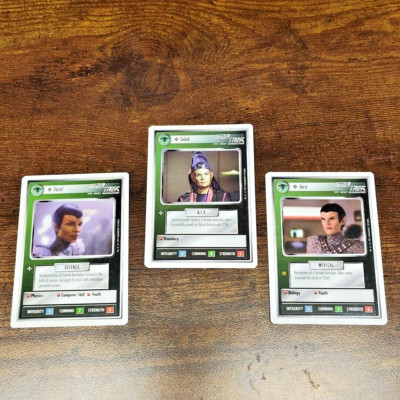 Lot of 3 Romulan Female Star Trek TNG CCG Cards, Salek, Varel, Jera ...