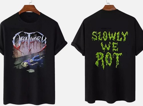 New Obituary Slowly We Rot S-234XL Black Unisex Shirt | eBay