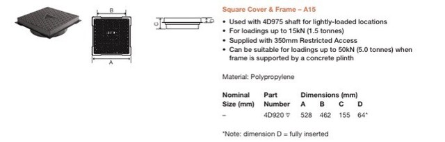 OSMA Underground Drain 110mm Inspection Chamber Base 450mm Dia 4D922 ...