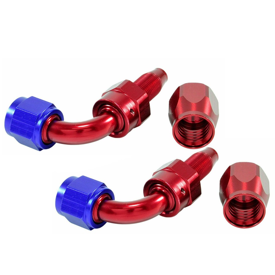 6AN 8AN 10AN 10FT 20FT CPE Braided Nylon Fuel Line Kit Hose End ...