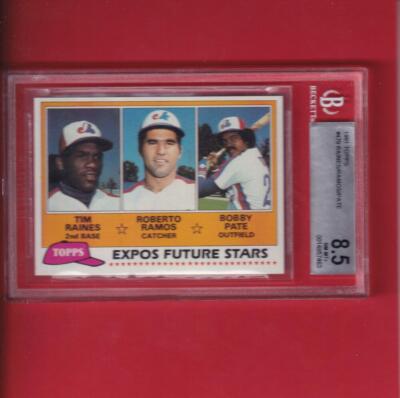 1981 Topps #479 Expos Future Stars: Raines/Ramos/Pate BGS 8.5 NM/Mint+ ...