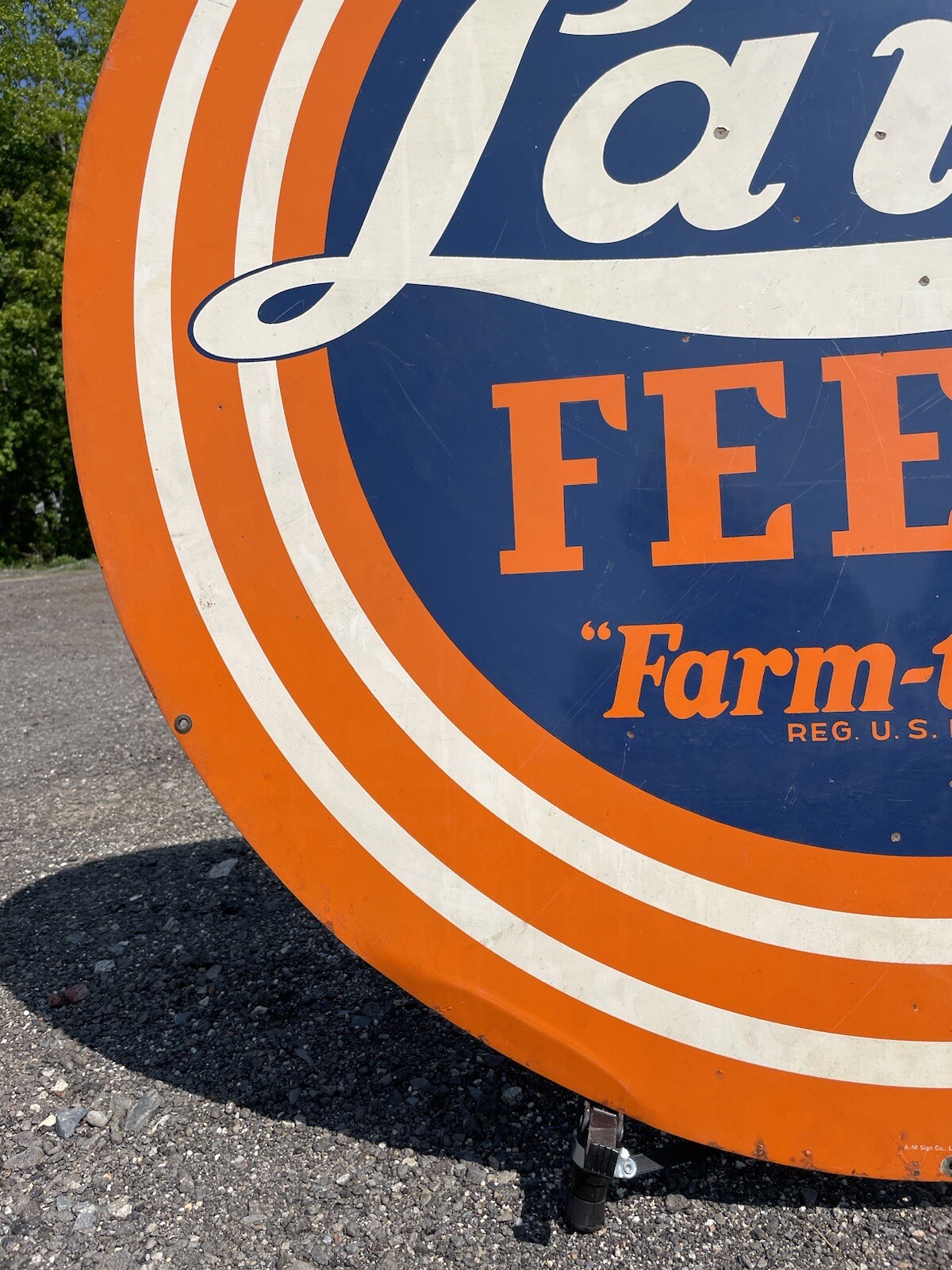 Vintage 1951 General Mills LARRO FEEDS Allen Morrison Advertising Sign ...