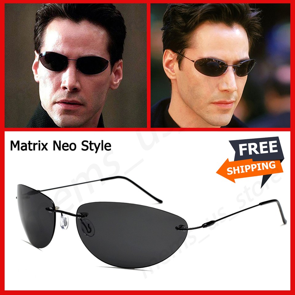 Vintage Classic The Matrix Agent Smith Style Polarized Men Sunglasses ...
