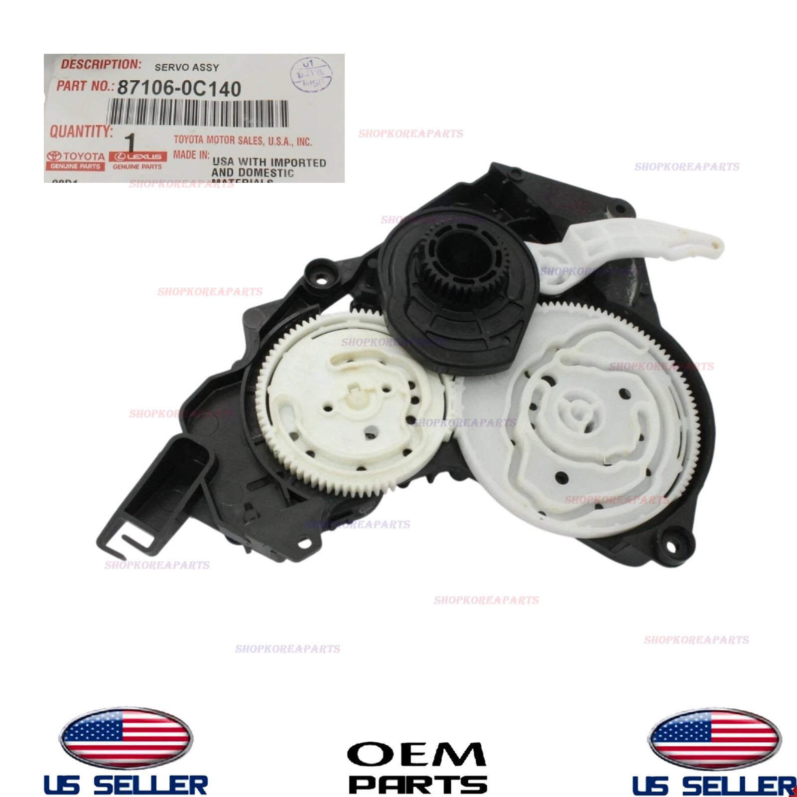 Genuine OEM Heater & A/C Damper Servo 2007-21 Toyota Sequoia Tundra ...