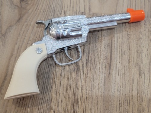 Toy Revolver Diecast Toy Gun Silver & White | eBay