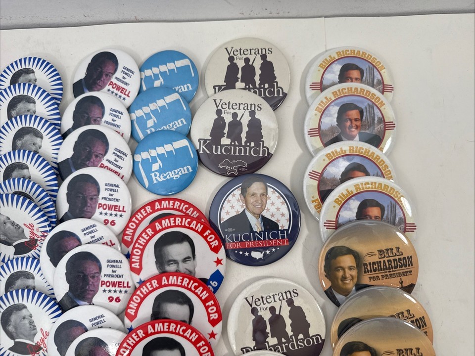 Presidential Campaign Political Button Lot Of 134 Buttons | eBay