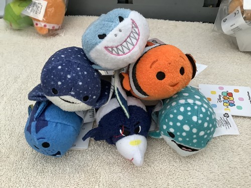 Disney Tsum Tsum 5 Plush Finding Dory Shark Nemo whales NWT | eBay