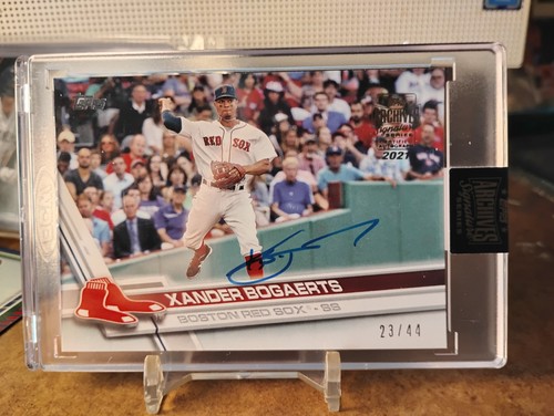 2021 Topps Archives Signature /44 Encased Auto Xander Bogaerts Redsox ...