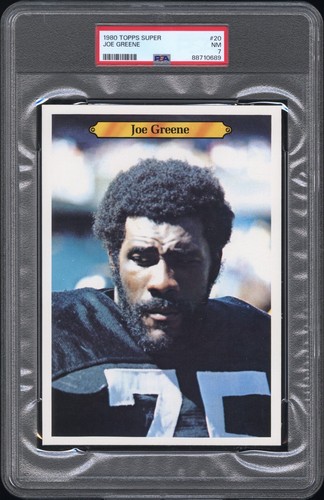 Complete Set 1980 TOPPS Super Card Set - Payton, Bradshaw and Green PSA ...