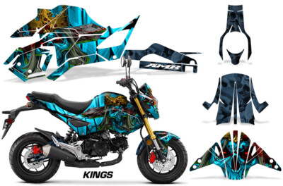 Street Bike Decal Graphic Kit Sticker For Honda GROM125 2017-2020 Kings ...