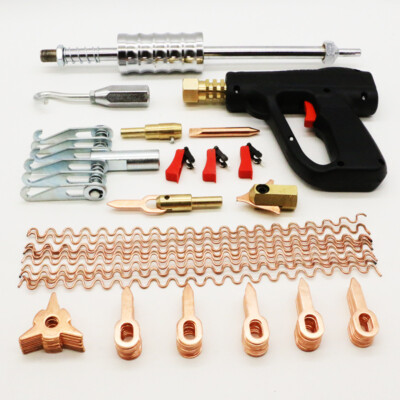 81 Pcs Dent Repair Puller Kit Manual Body Welding Gun Sheet Metal ...