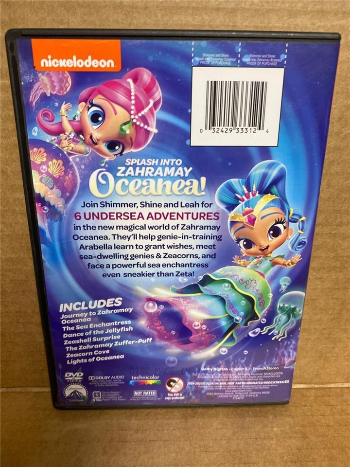 Shimmer And Shine: Splash Into Zahramay Oceanea! (DVD), Nickelodeon ...