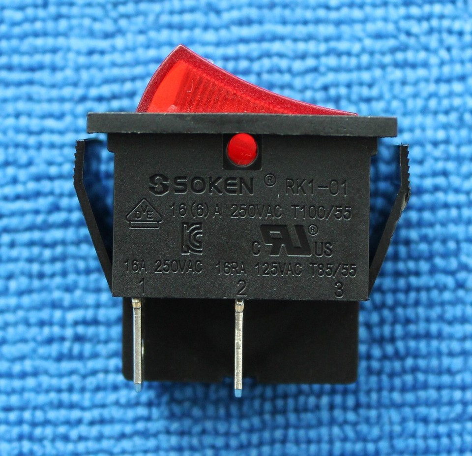 2pcs SOKEN RK1-01 16A/250VAC 4 pin Rocker Switch | eBay