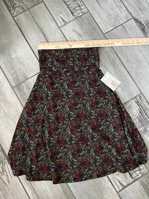 LulaRoe Skirt Womens Multicolor Flare Pull On Stretch Modest Flowy ...
