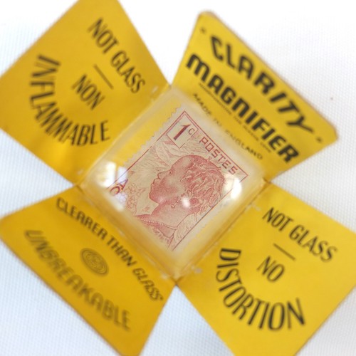 VINTAGE “CLARITY” MAGNIFIER LOUPE MAGNIFYING GLASS STAMP COLLECTORS ...