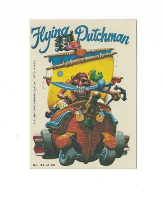 1980 Topps Weird Wheels Flying Dutchman Non Sports Card ~ # 34 ~ EX/NM ...