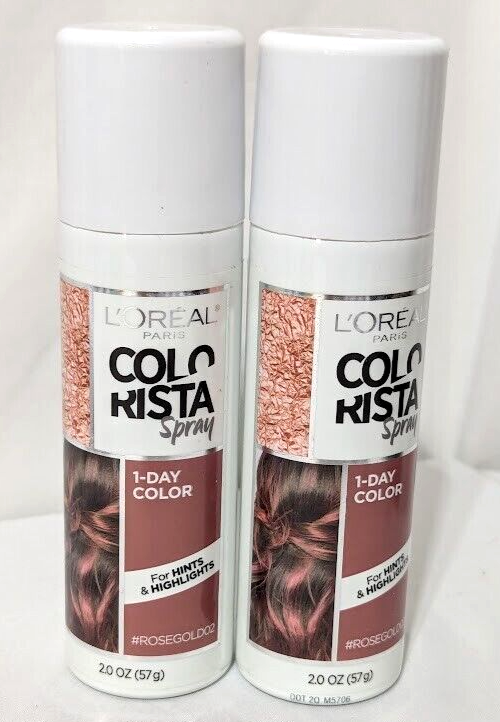 2 x L'Oreal Colorista 1-Day Temporary Hair Color Spray 2oz – CHOOSE ...