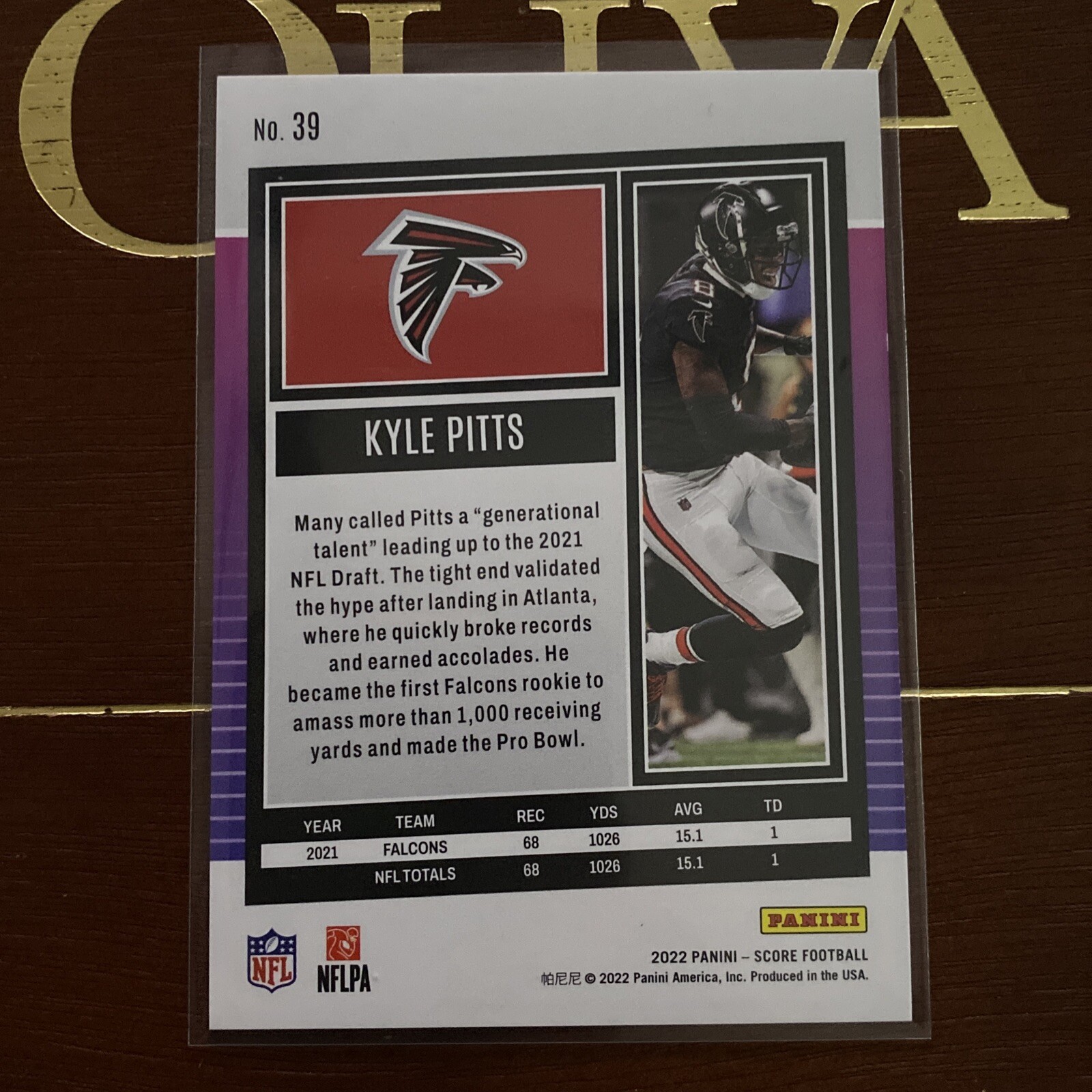 Kyle Pitts 2022 Score RACER Parallel #192/199 SP NM Short Print Falcons ...