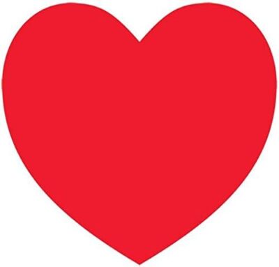 Red Heart Valentine's Day Holiday Theme Party Wall Decoration 8" Paper ...