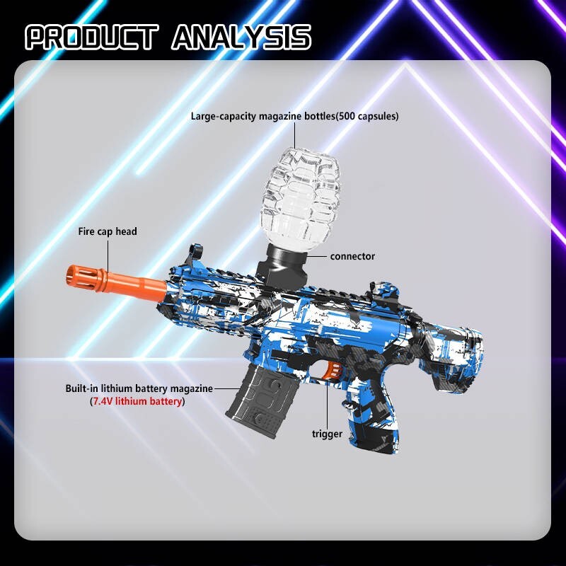 Electric M416 Gel Ball Blaster Gun, Automatic Firing w/ 50,000 Gels | eBay