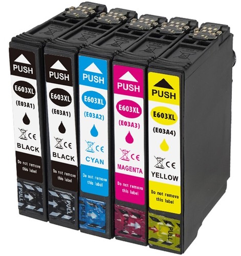 5 Ink Cartridges Fits For Epson WorkForce WF-2810 WF-2830 WF-2835 WF ...