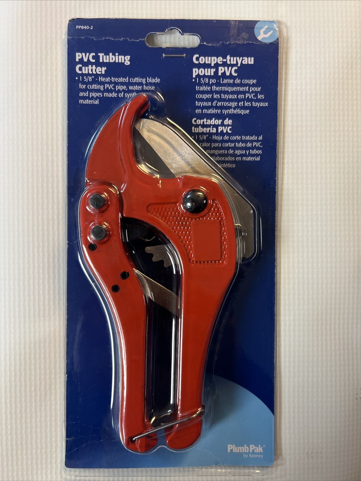 Plumb Pak PP840-2 PVC Pipe Ratcheting Locking Latch Tube Cutter 42 mm ...