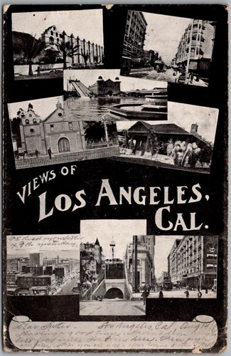 Postcard Views of Los Angeles, California; Multi-View 1908 Gp | eBay