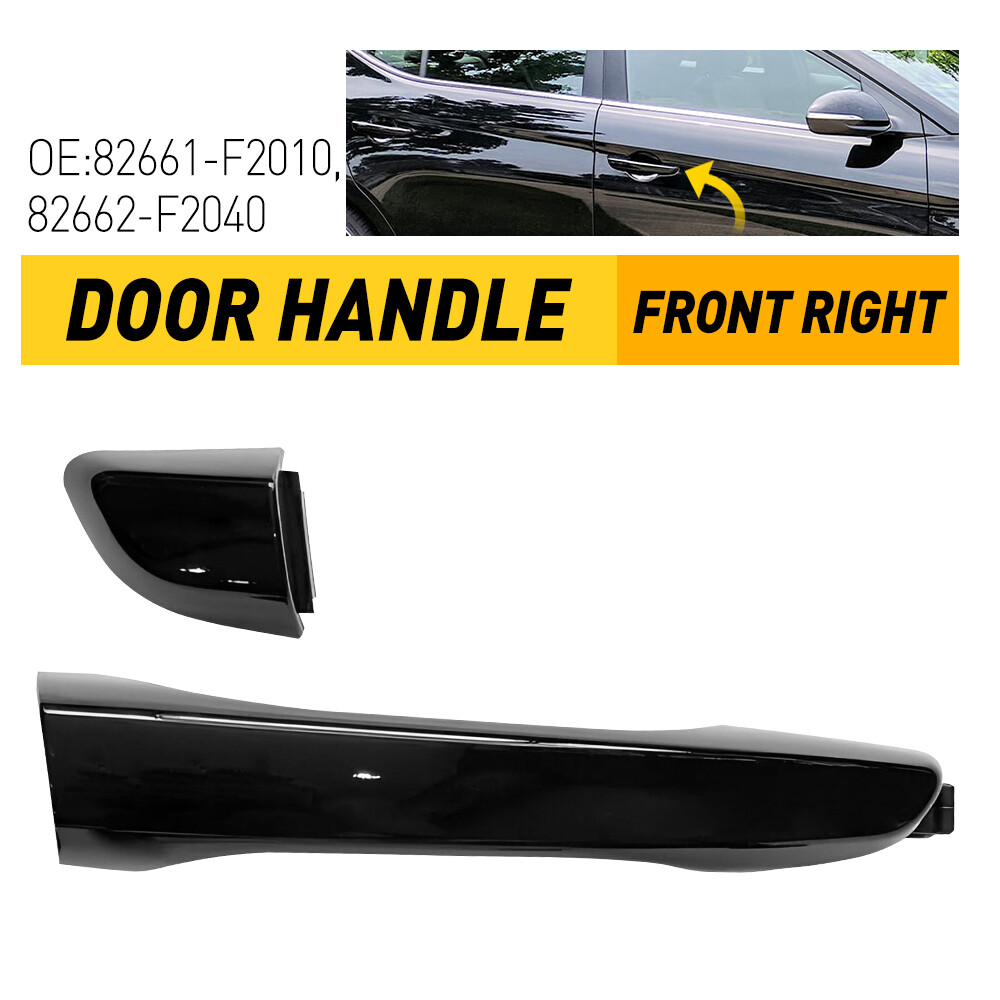 Black Outside Door Handle RH Front For Hyundai Elantra 2017-2020 82651 ...