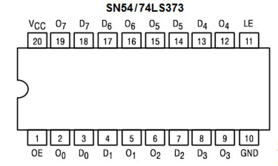 SN74LS374N Motorola Octal Latch 74ls374 74374 Plastic NOS for sale ...