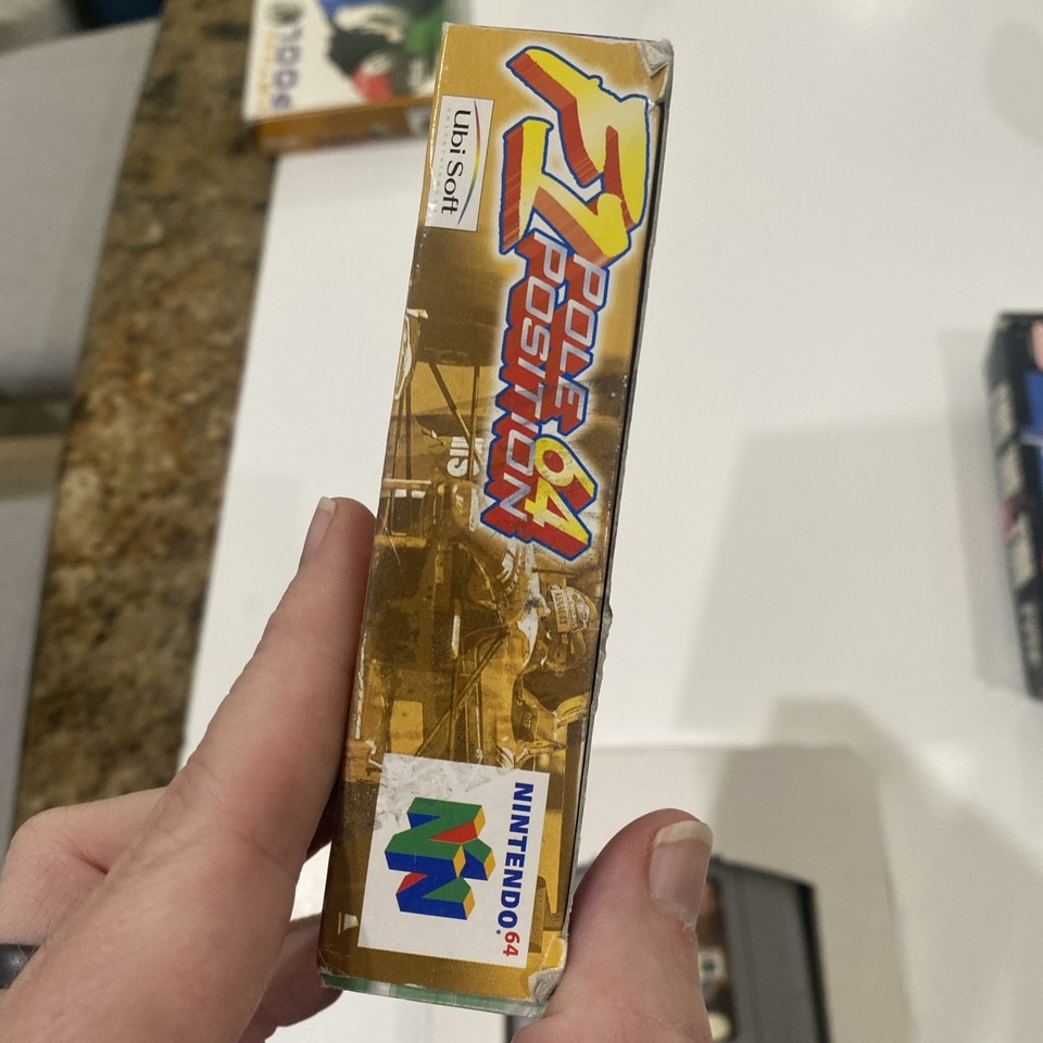 F1 Pole Position 64 Box Formula One Authentic Vintage Cartridge USA N64 ...