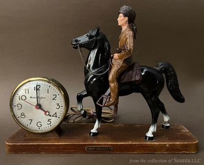 1950s Davy Crockett Clock with Breyer Fury | eBay