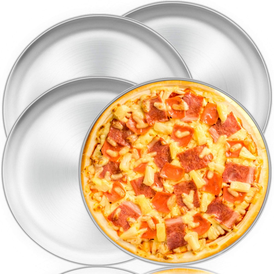 Pizza Pan, 13.4 inch Stainless Steel Pizza Pan Set Large Pizza Oven ...