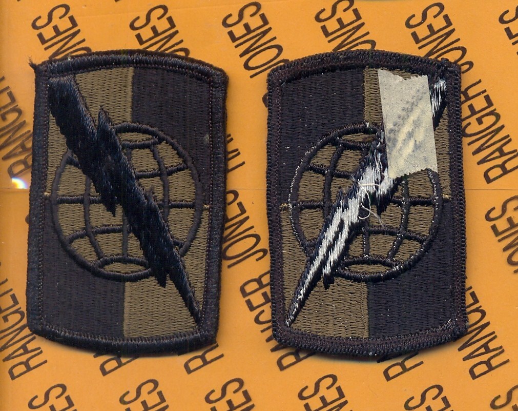 US Army 359th Signal Brigade OD Green & Black Duty uniform patch m/e | eBay
