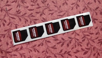 Lot of 10 Radeon Graphics Stickers 13 x 17mm AMD Case Badges New ...